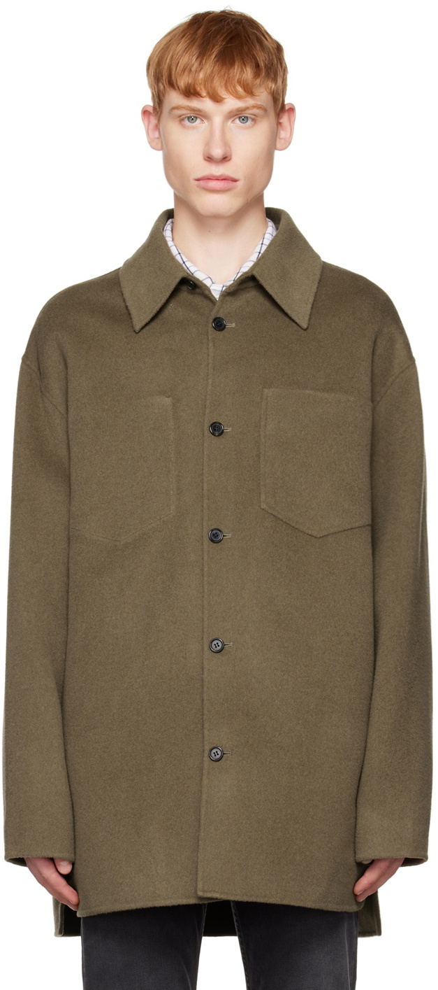 Acne Studios Khaki Double-Faced Jacket Acne Studios
