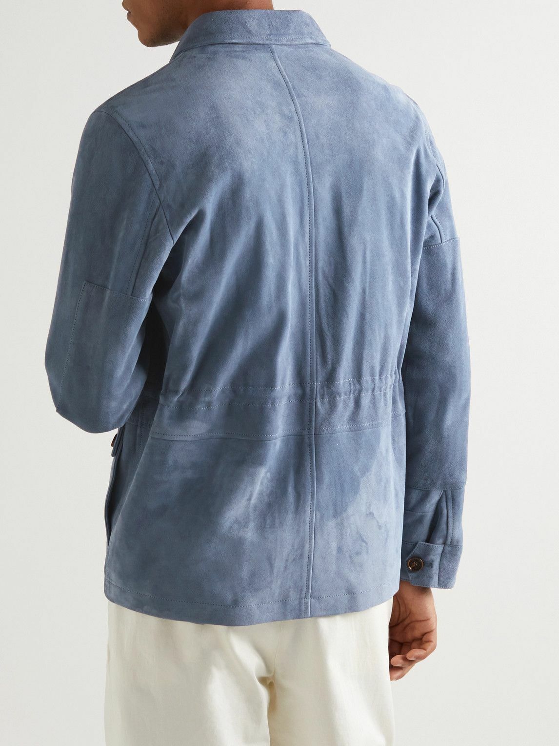 Valstar - Suede Field Jacket - Blue Valstarino