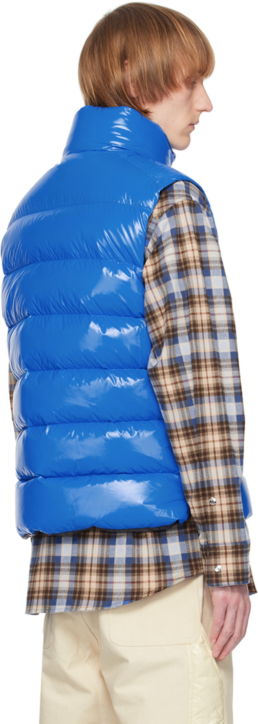 Moncler Blue Parke Down Vest Moncler