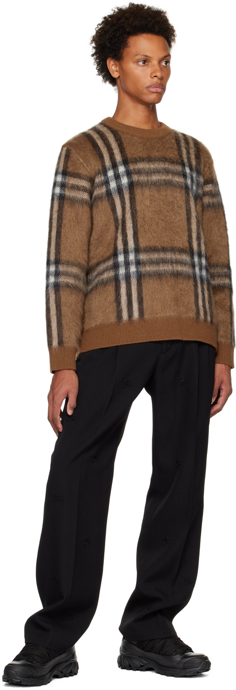 Burberry Brown Check Sweater Burberry