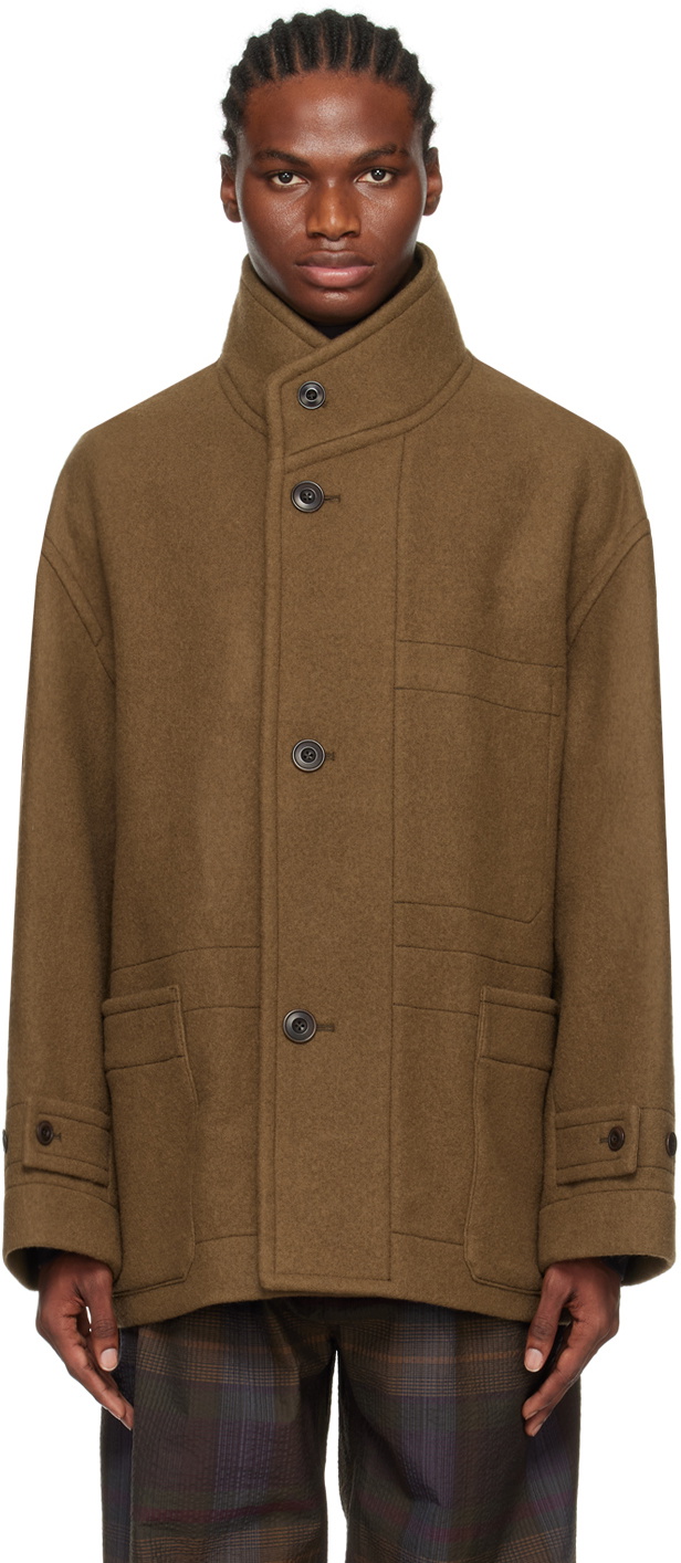 LEMAIRE Brown Boxy Coat Lemaire