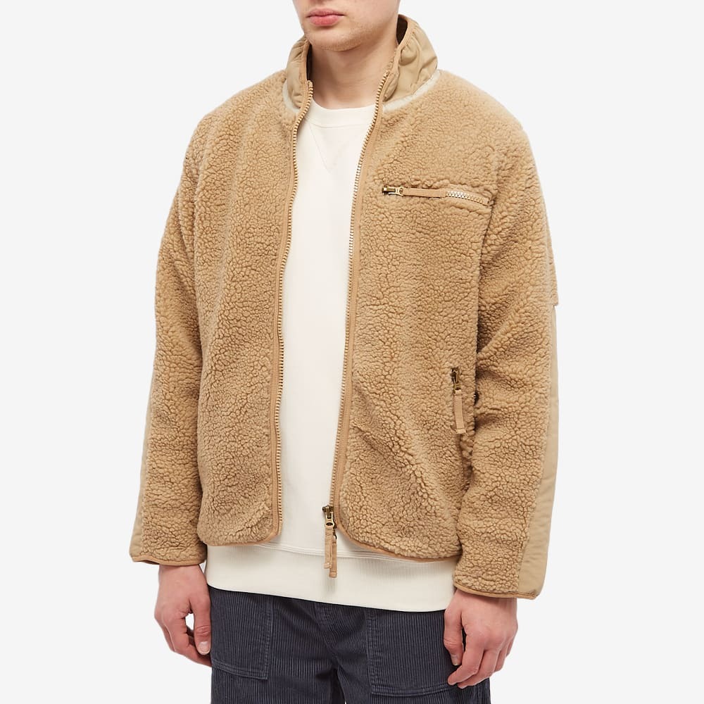 Stan Ray Men's High Pile Fleece Jacket in Khaki Stan Ray