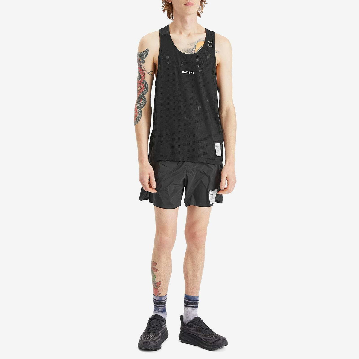 Satisfy Men's Space-O™ Singlet in Black Satisfy