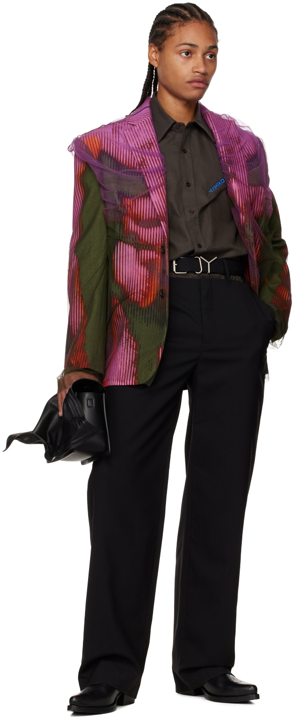Y/Project Brown Pinched Shirt Y/Project
