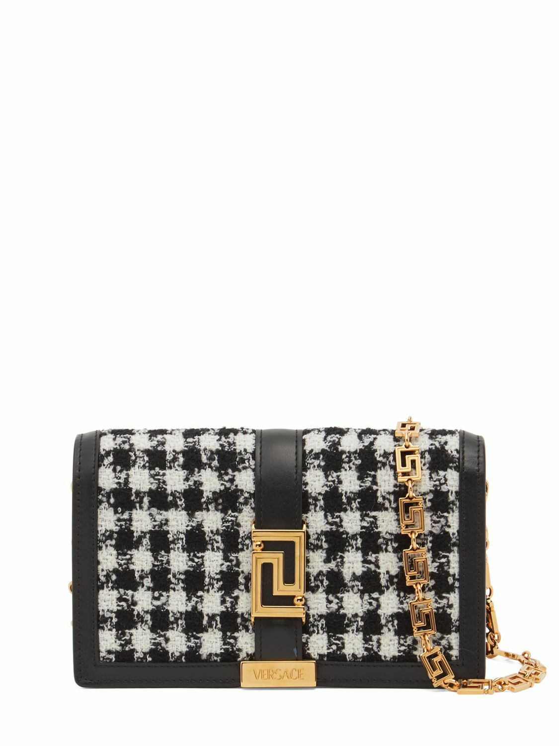 VERSACE - Greca Goddess Leather Chain Wallet Versace