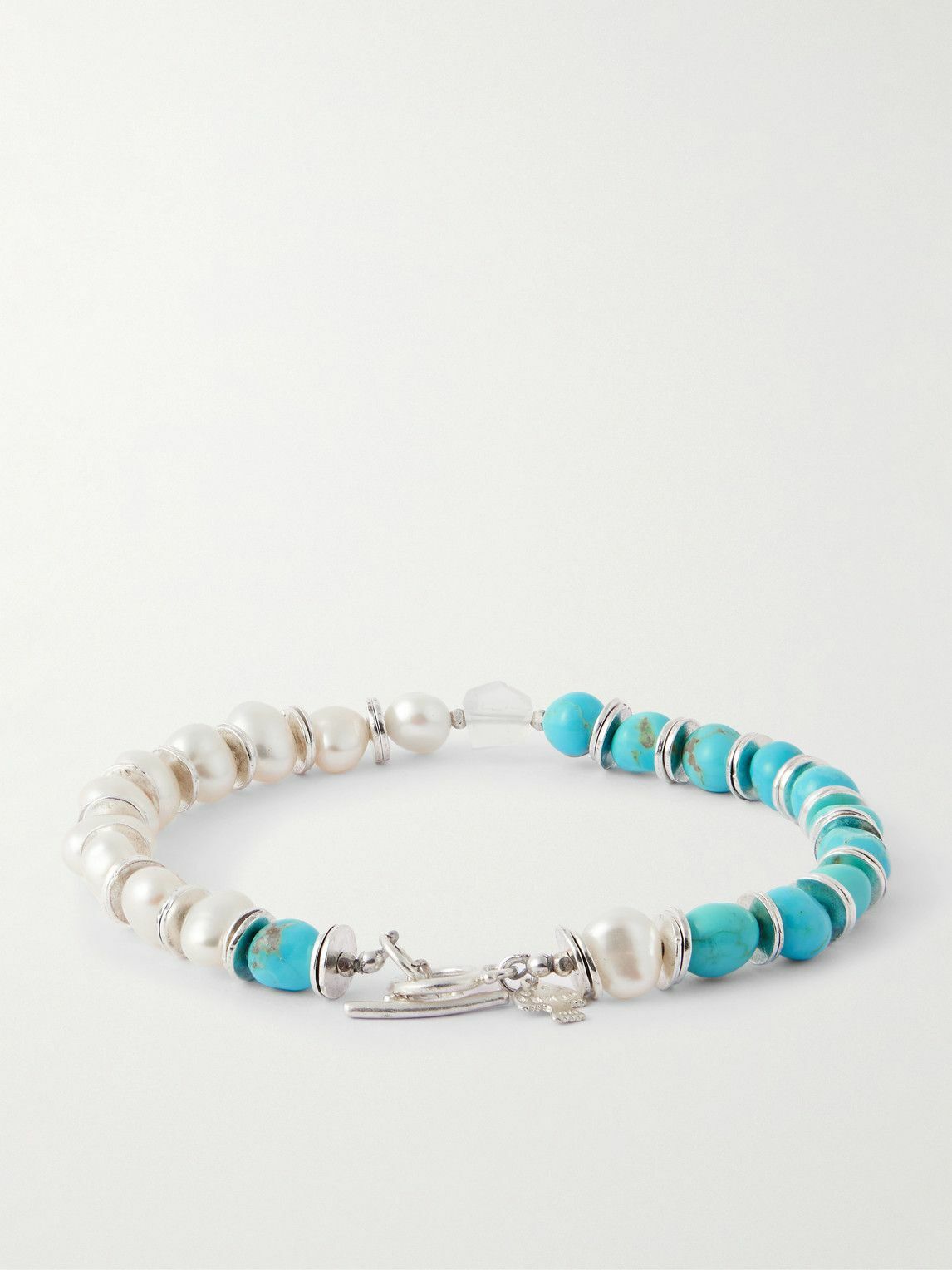Peyote Bird - Silver Multi-Stone Beaded Bracelet Peyote Bird