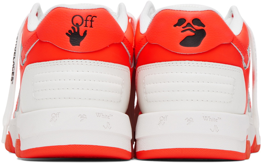Off-White Orange & White Out Of Office Sneakers Off-White