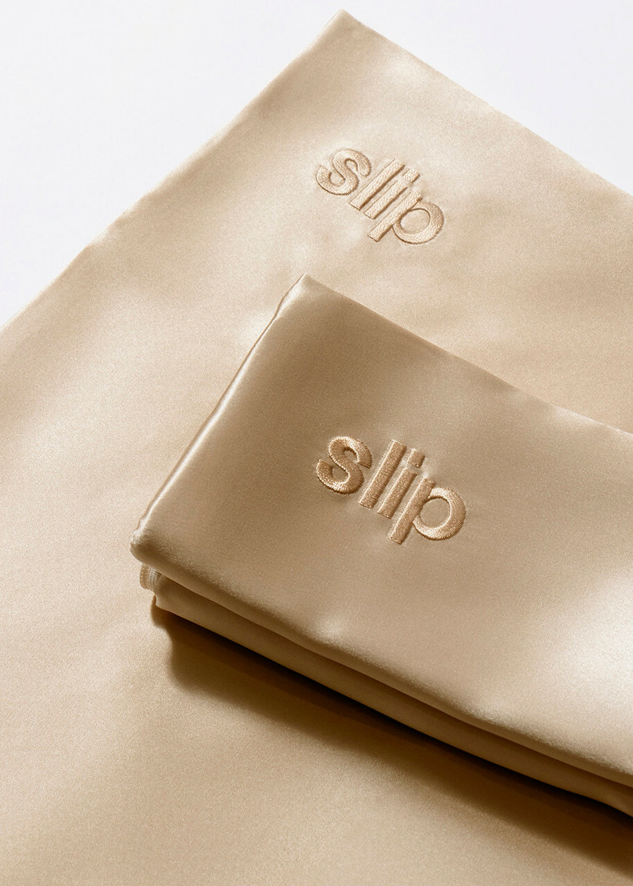 Slip Silk Pillowcase Caramel, Beyond Beauty, Cotton, Anti-ageing Slip