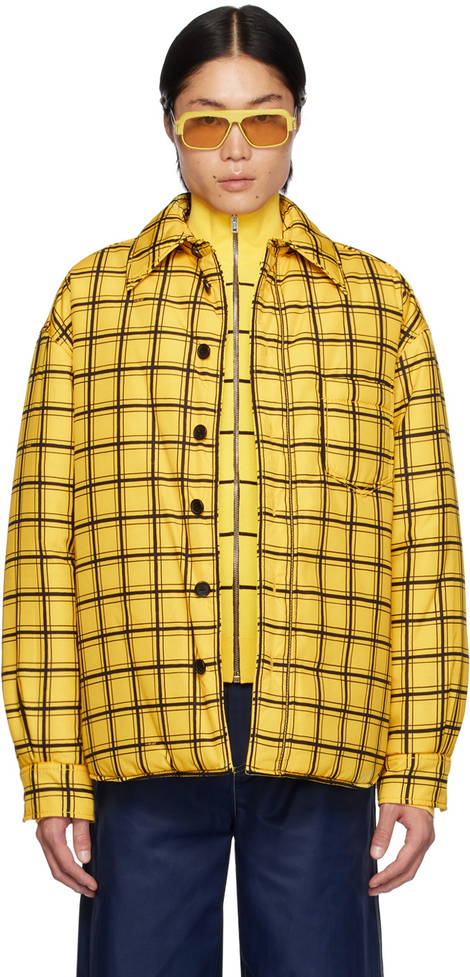 Marni Yellow Check Jacket Marni