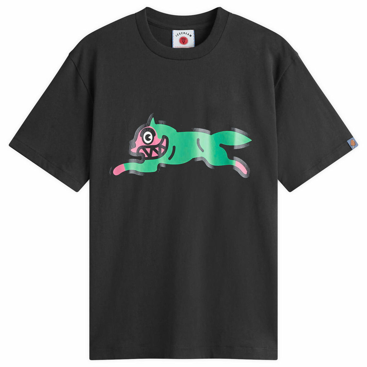 ICECREAM Men's Running Dog T-Shirt in Black ICECREAM