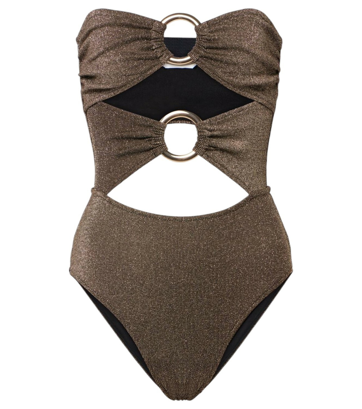 Alexandra Miro Anya cutout lamé swimsuit Alexandra Miro
