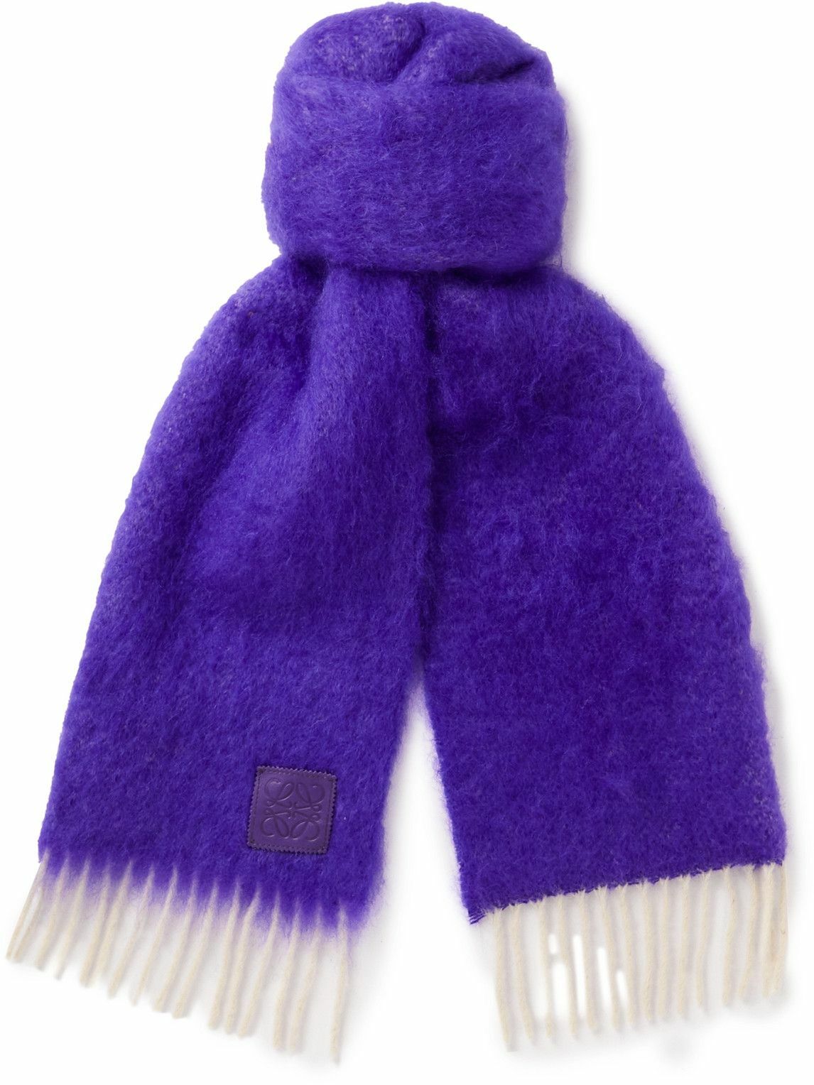 Loewe - Logo-Appliquéd Mohair-Blend Scarf Loewe