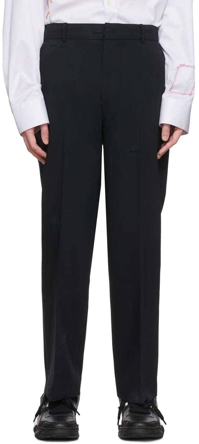 ADER error Black Wool Trousers ADER error