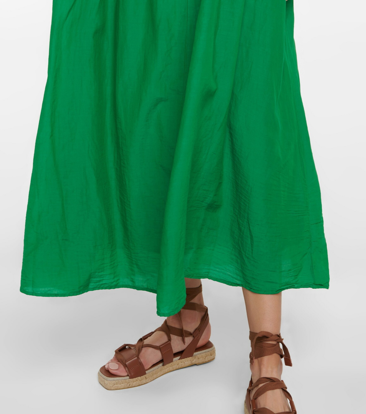 Velvet - Farrah cotton and silk midi dress Velvet