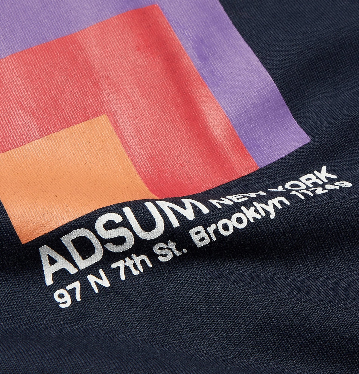 Adsum - Printed Cotton-Jersey T-Shirt - Blue Adsum