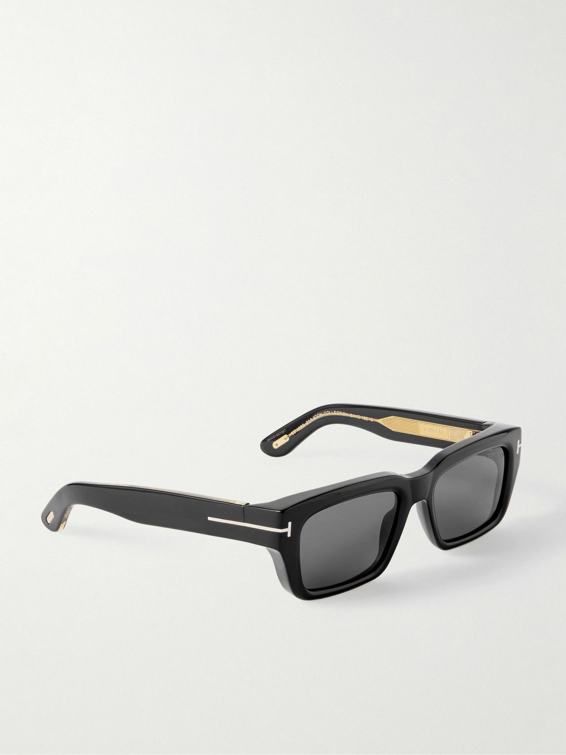 TOM FORD - Icon Rectangular-Frame Tortoiseshell Acetate Sunglasses TOM FORD