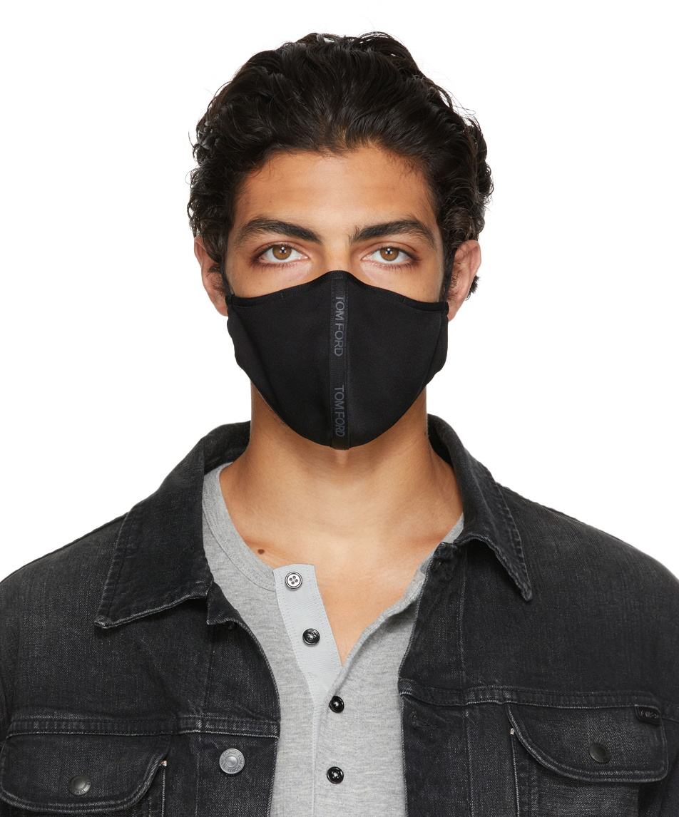 TOM FORD Black Logo Face Mask TOM FORD