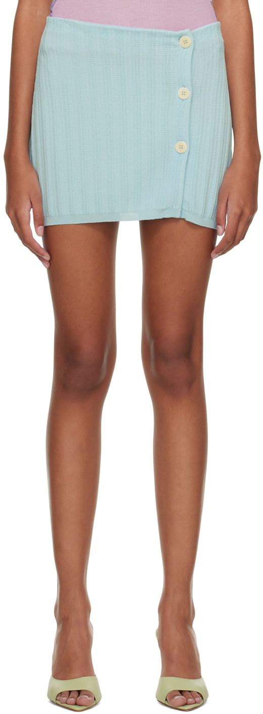 Marco Rambaldi SSENSE Exclusive Blue Miniskirt Marco Rambaldi