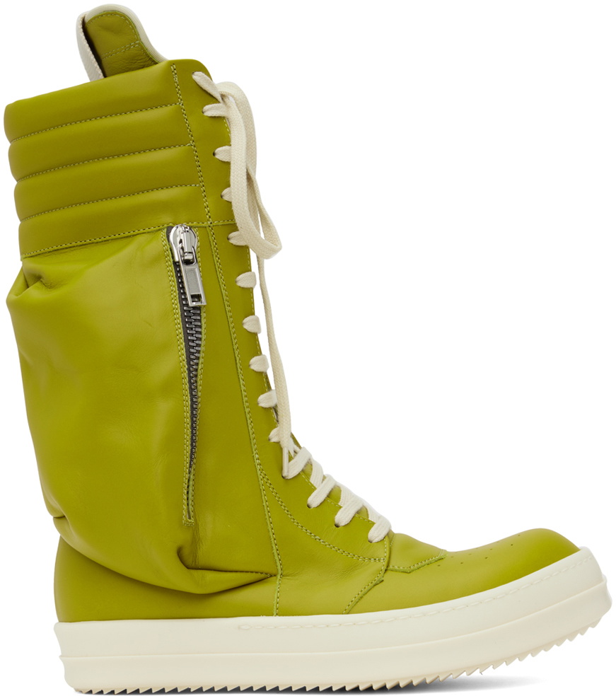 Rick Owens Green Cargobasket Sneakers Rick Owens