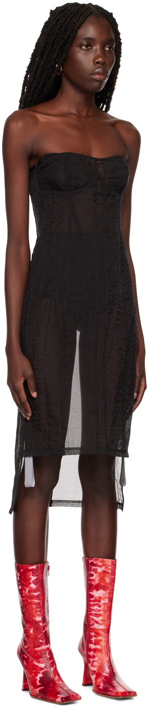 Miista Black Watson Midi Dress MIISTA