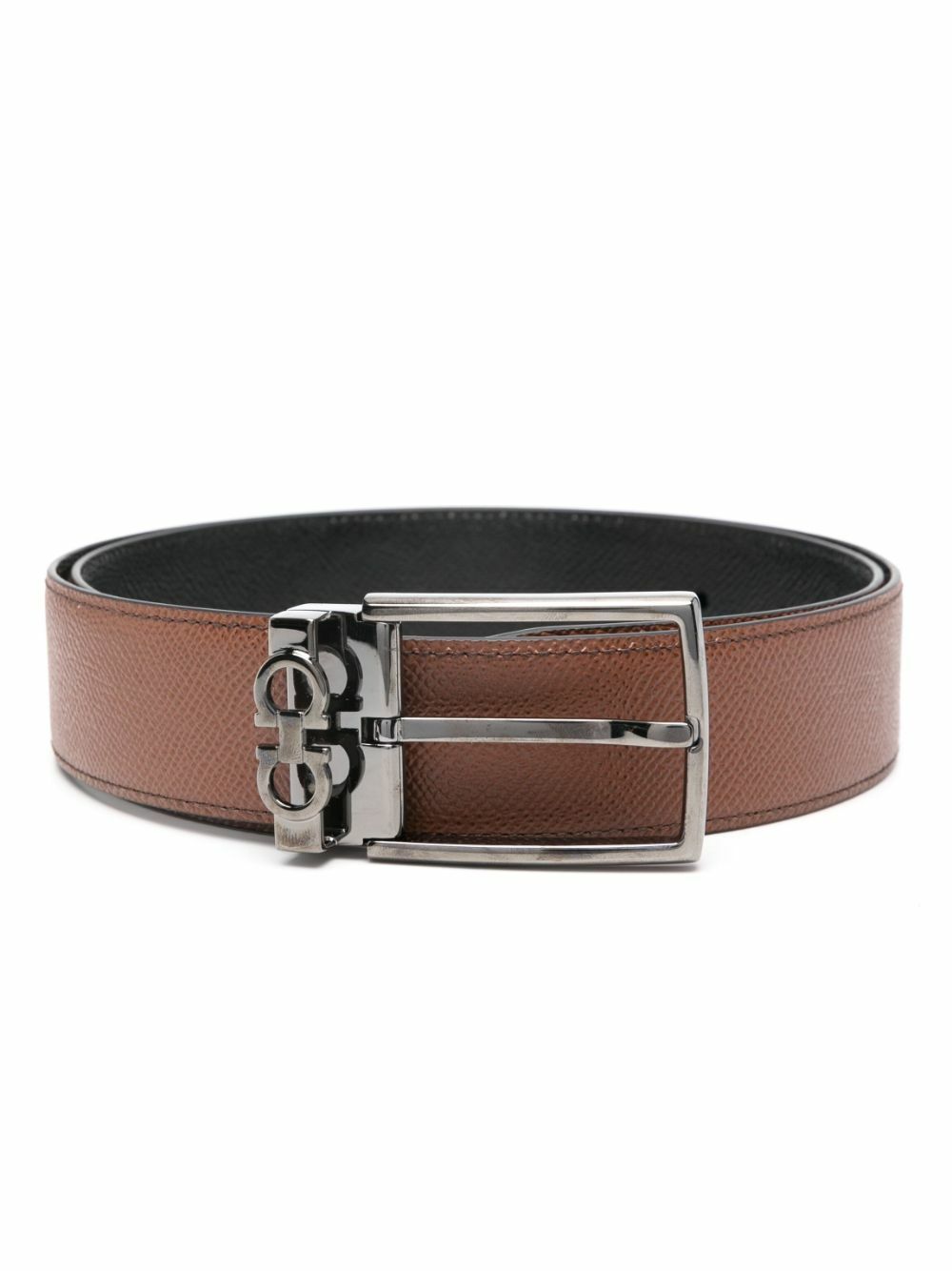 Ferragamo Brown Gancini Belt Salvatore Ferragamo