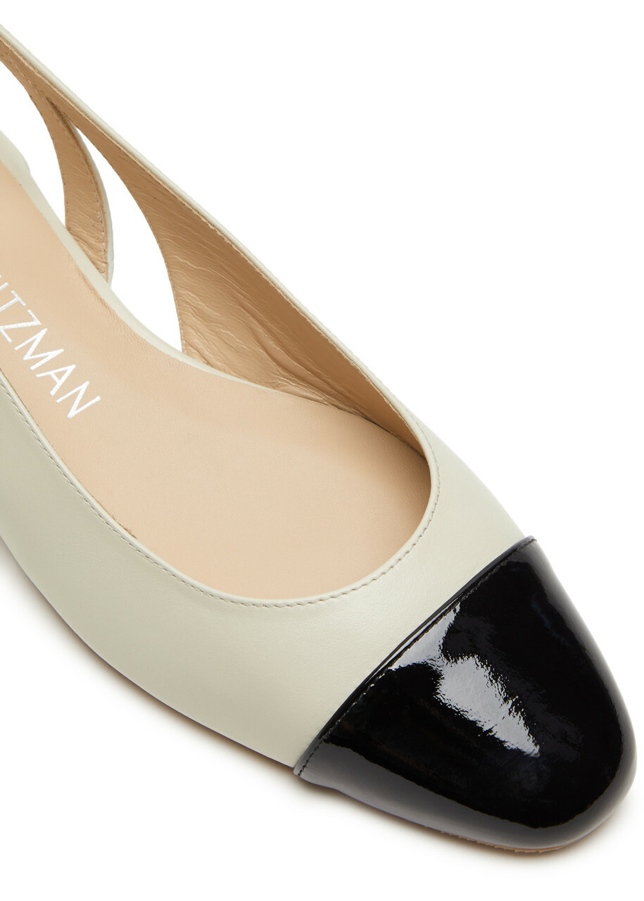 Stuart Weitzman Sleek Leather Slingback Flats Stuart Weitzman