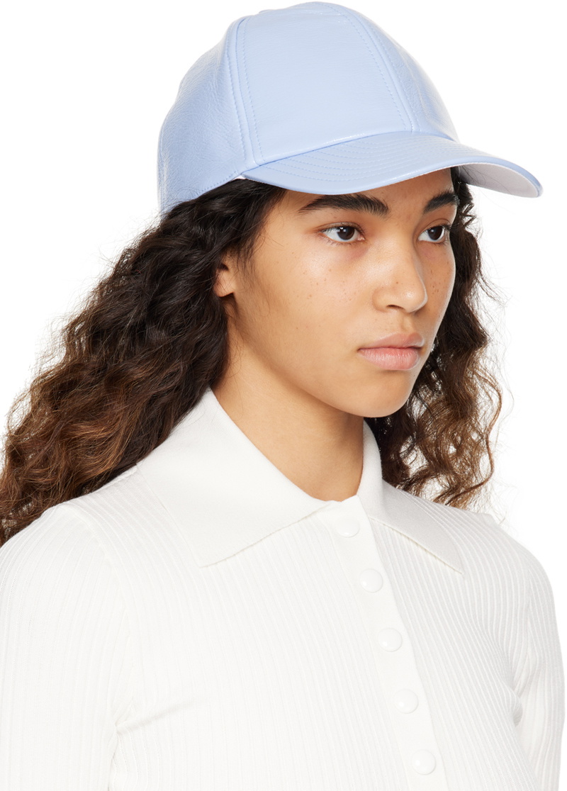Courrèges Blue Classic Vinyl Cap Courreges
