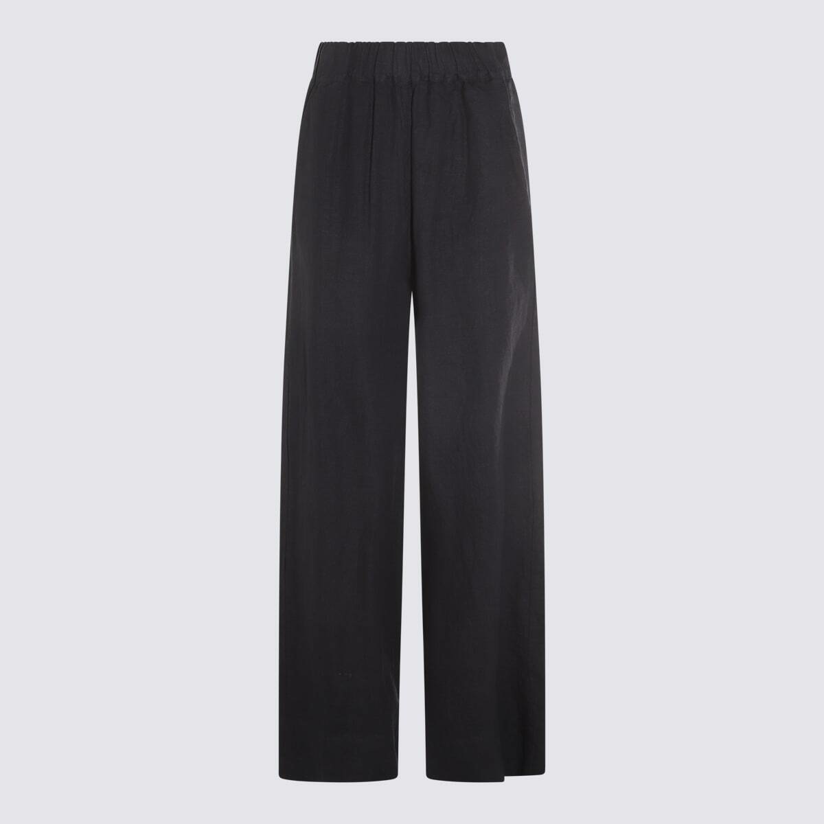 Malo Dark Blue Linen Pants Malone Souliers