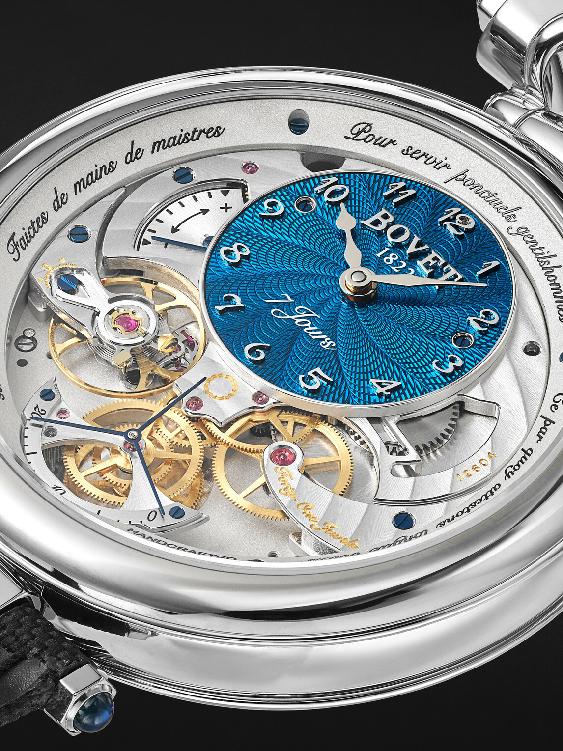 Bovet - Monsieur BOVET Limited Edition Hand-Wound 43mm Titanium and ...