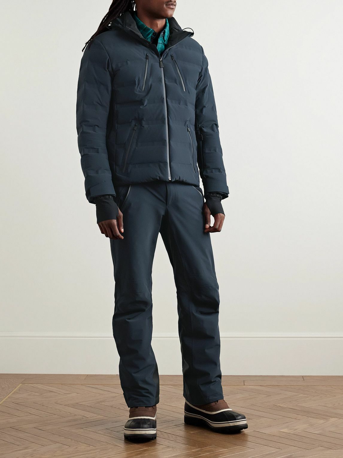 Aztech Mountain - Team Aztech Bootcut Padded Ski Pants - Blue Aztech ...