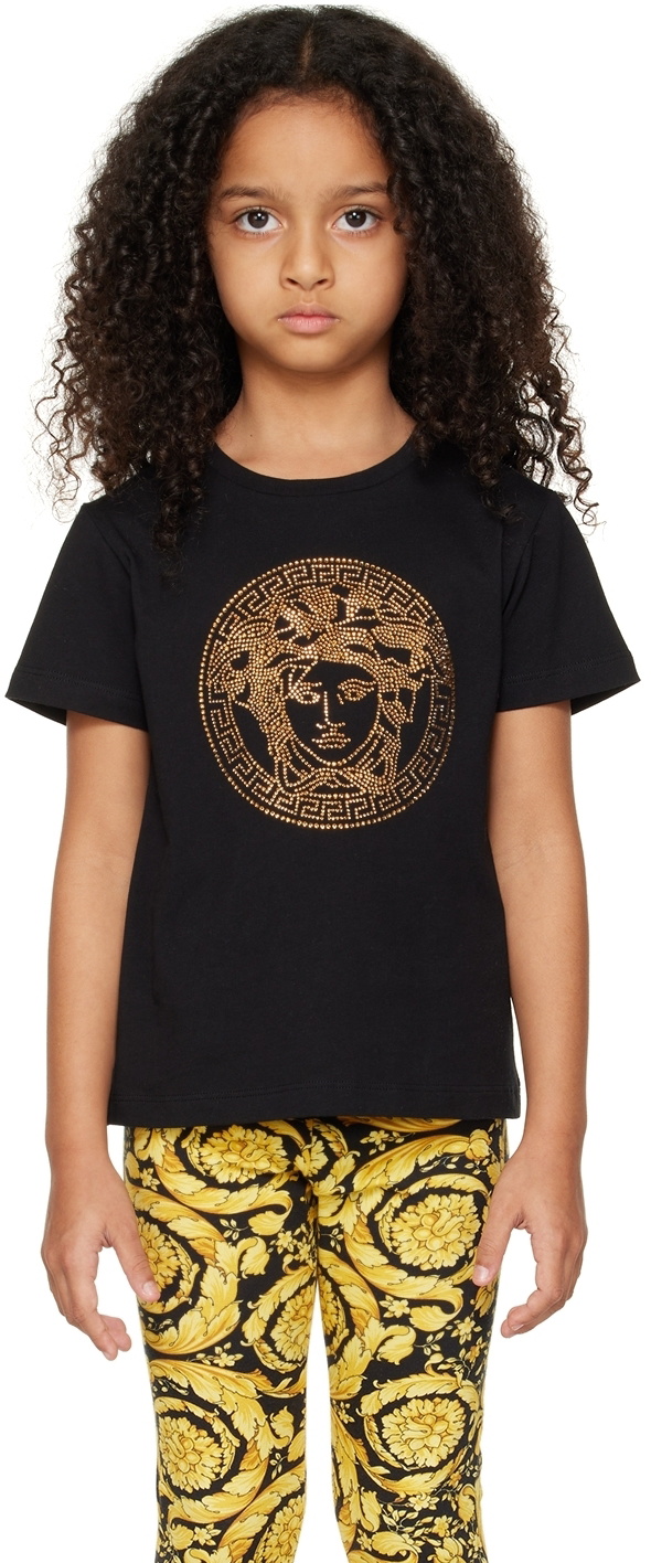 Versace Kids Black Medusa T-Shirt Versace