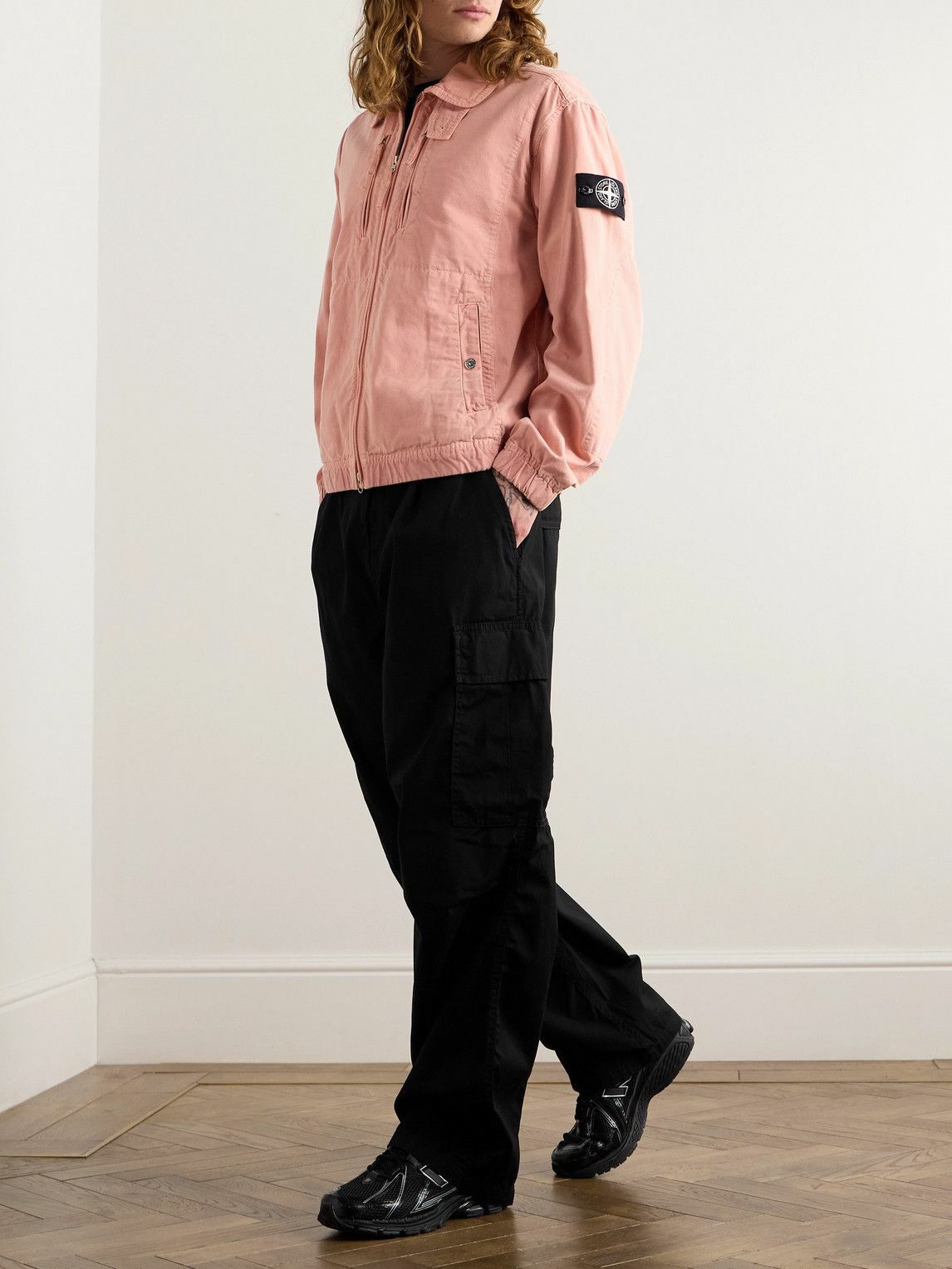 Stone Island - Logo-Appliquéd Cotton and Lyocell-Blend Canvas Jacket ...