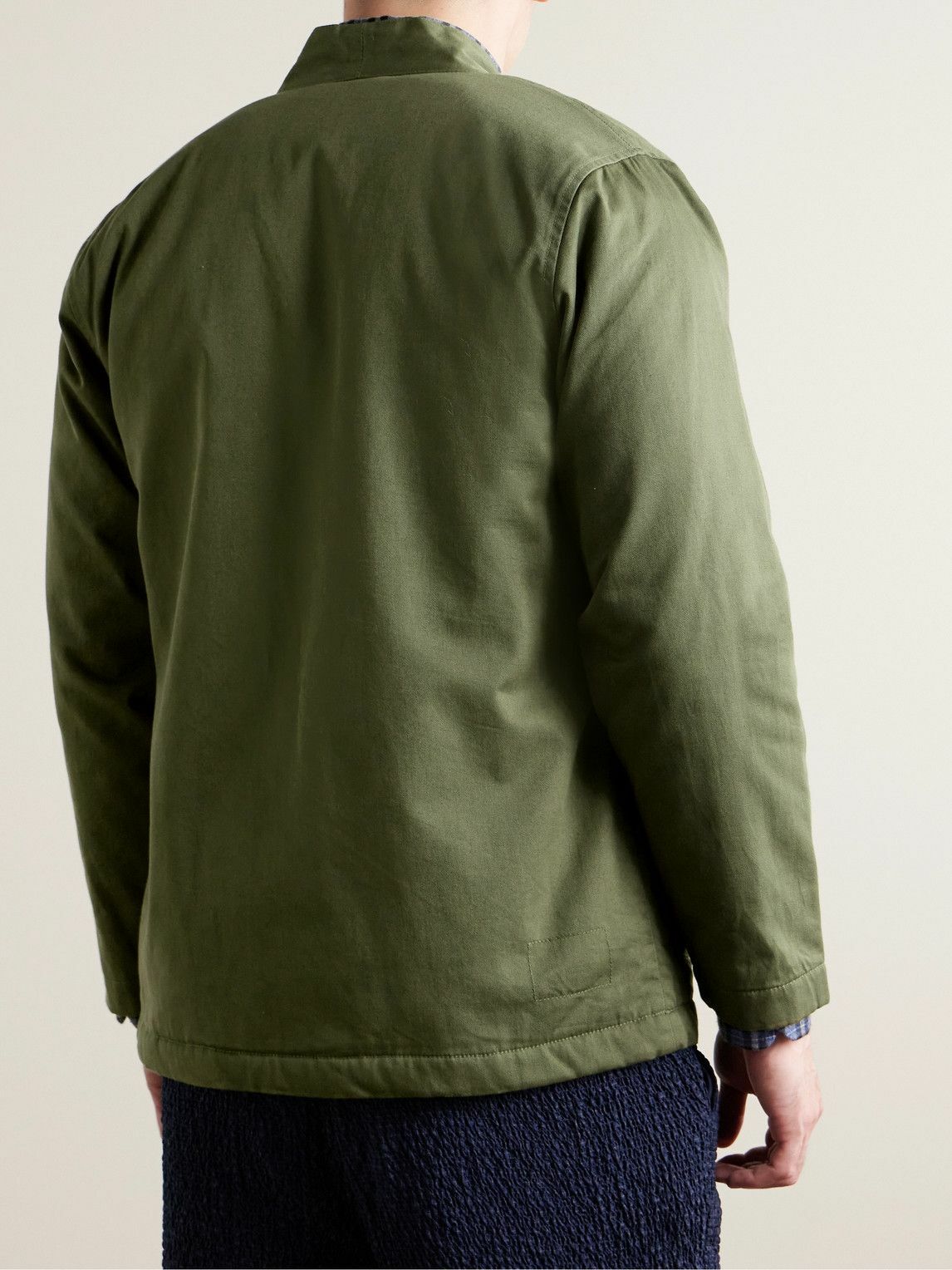 Universal Works - Kyoto Reversible Cotton-Twill and Recycled-Fleece ...
