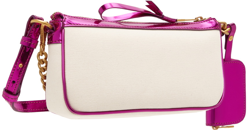 Balmain Off-White & Pink Chain Bag Balmain