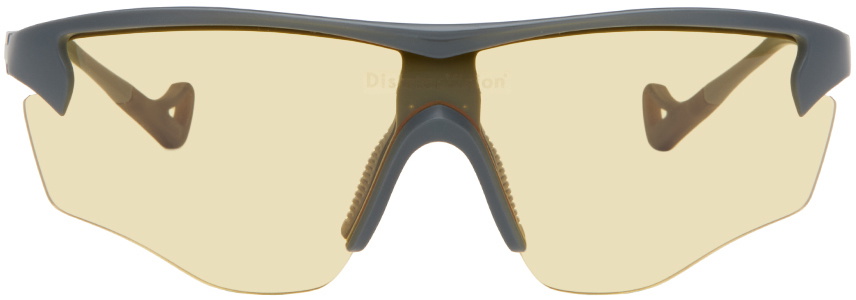 District Vision Gray & Yellow 'Junya' Racer Sunglasses District Vision