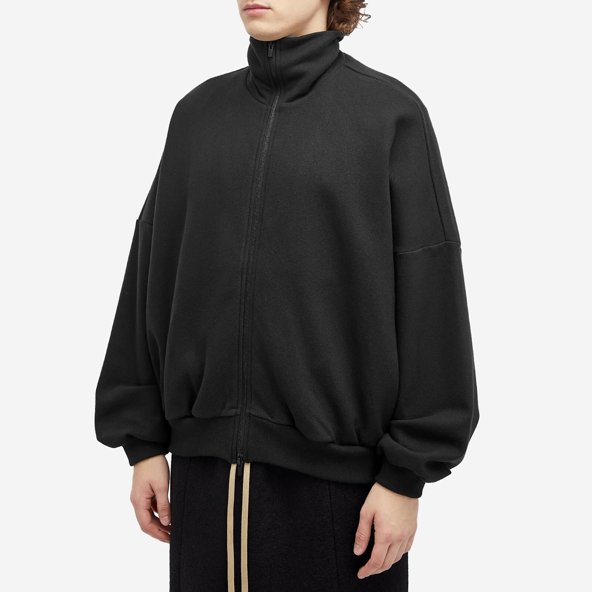 Fear of God Men's High Neck Jaquard Jacket in Black Fear Of God