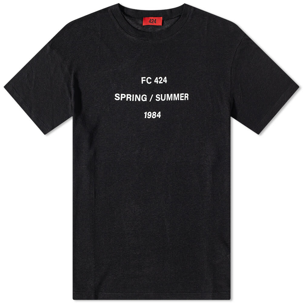 424 Men's Fc 1984 Logo T-Shirt in Black 424