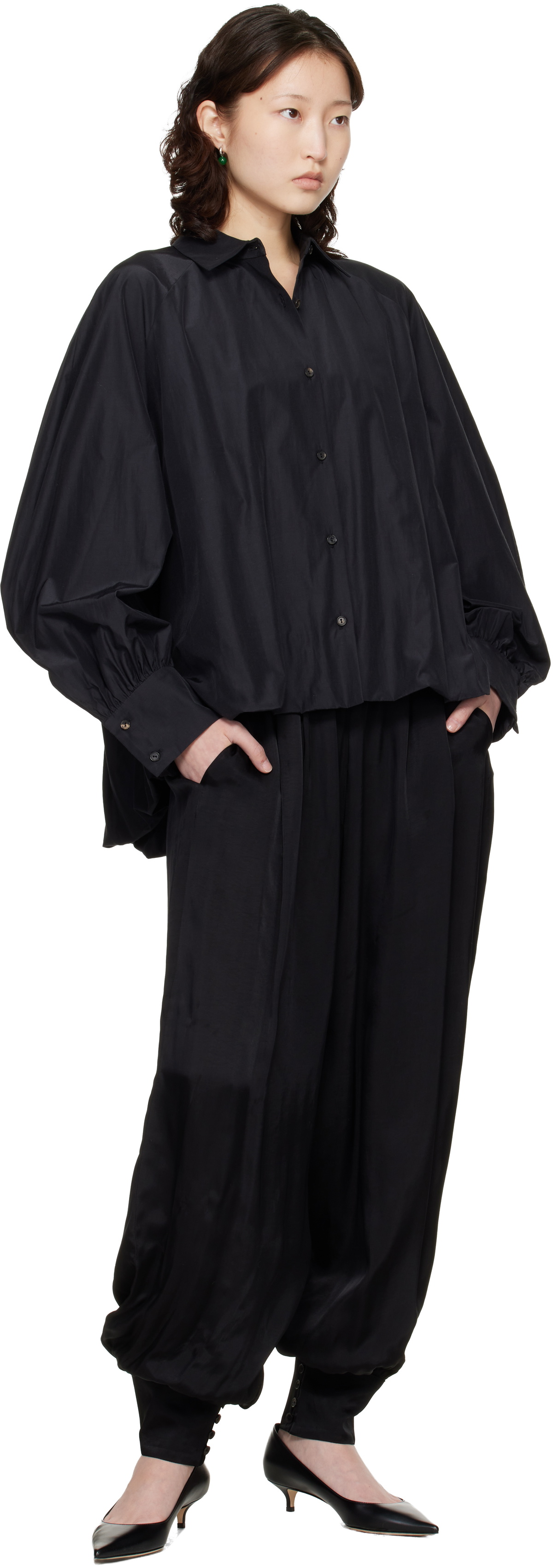 Cordera Black Balloon Shirt CORDERA