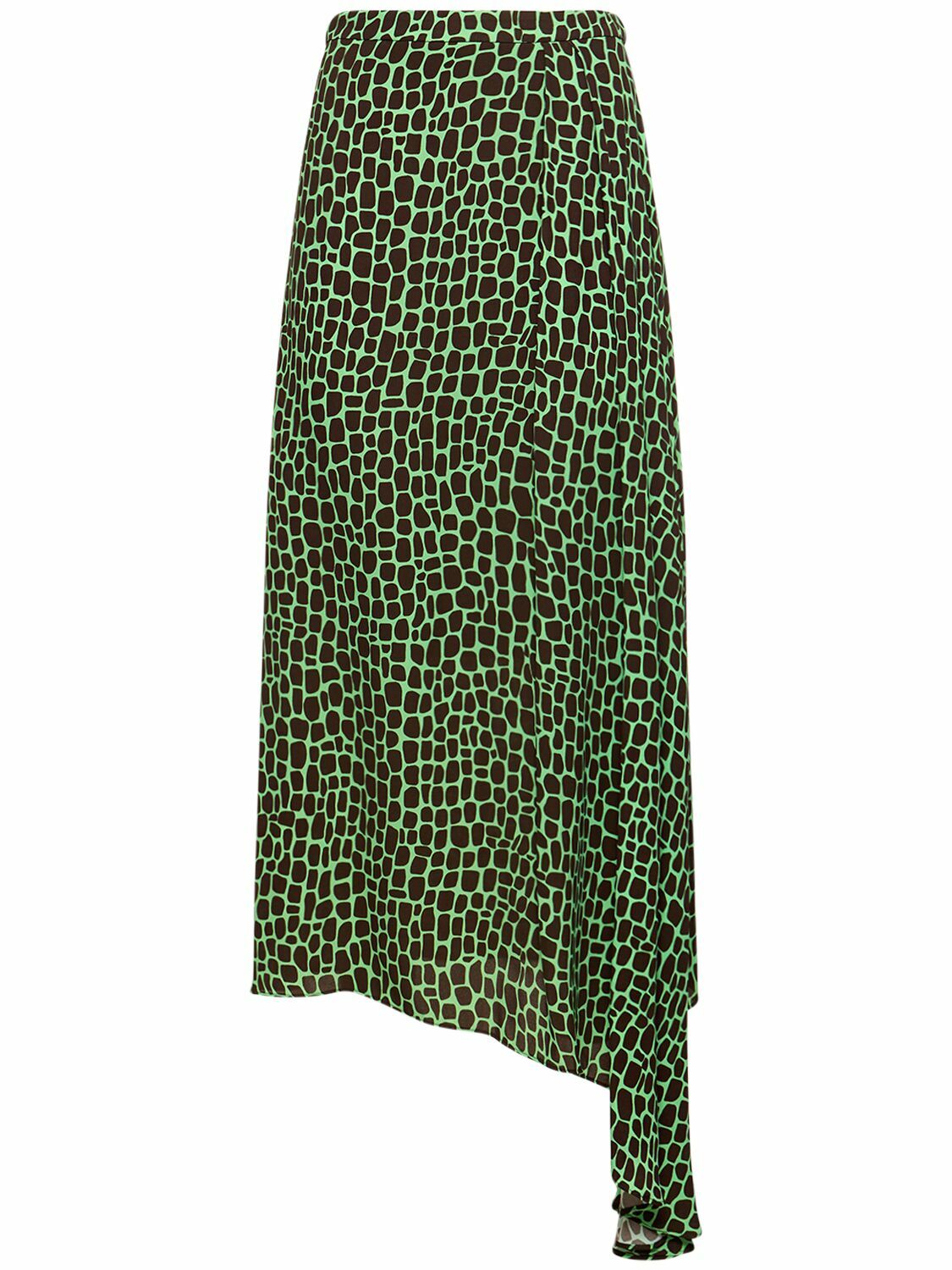 MSGM - Printed Viscose Midi Skirt MSGM