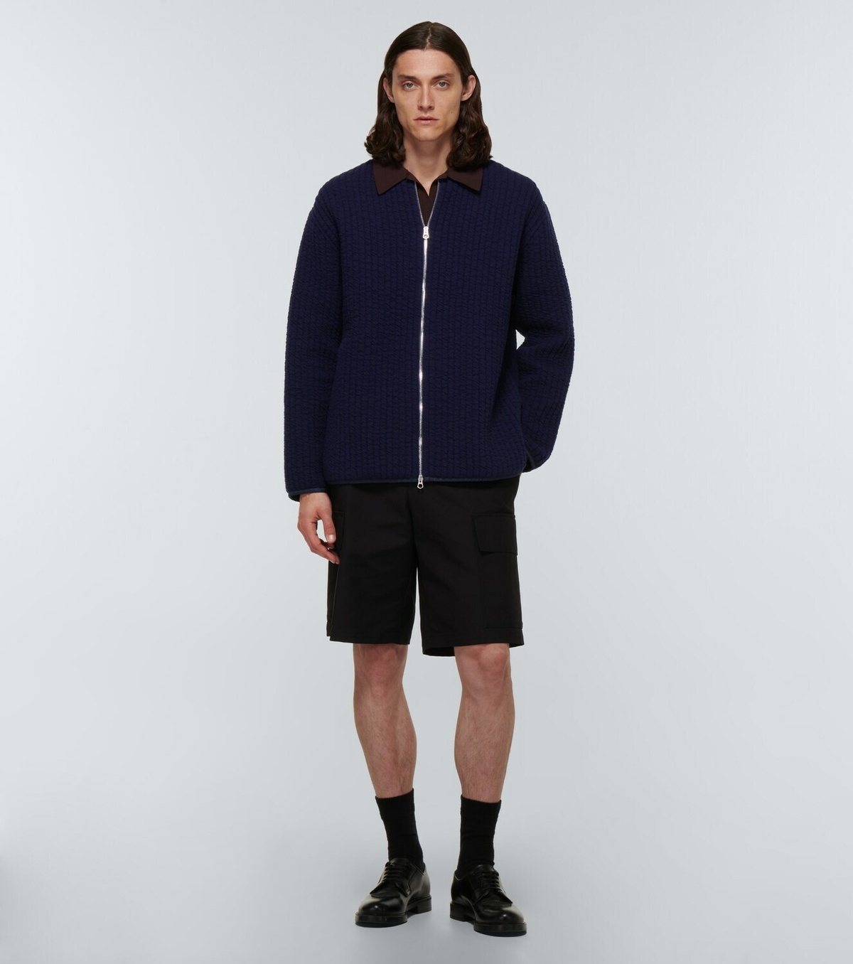 Jil Sander Textured bomber jacket Jil Sander