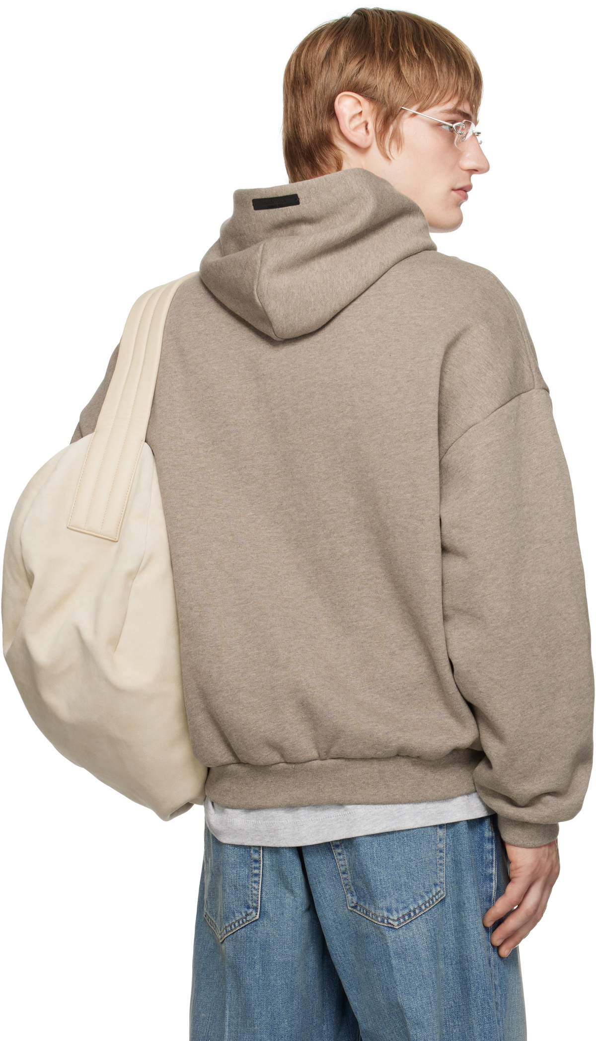 Fear of God ESSENTIALS Gray Fleece Hoodie Fear Of God Essentials