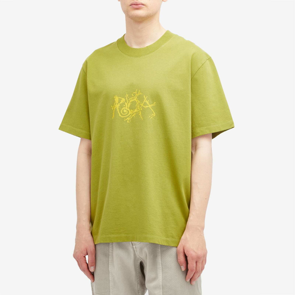 ROA Men's Graphic Boxy T-Shirt in Cardamom ROA