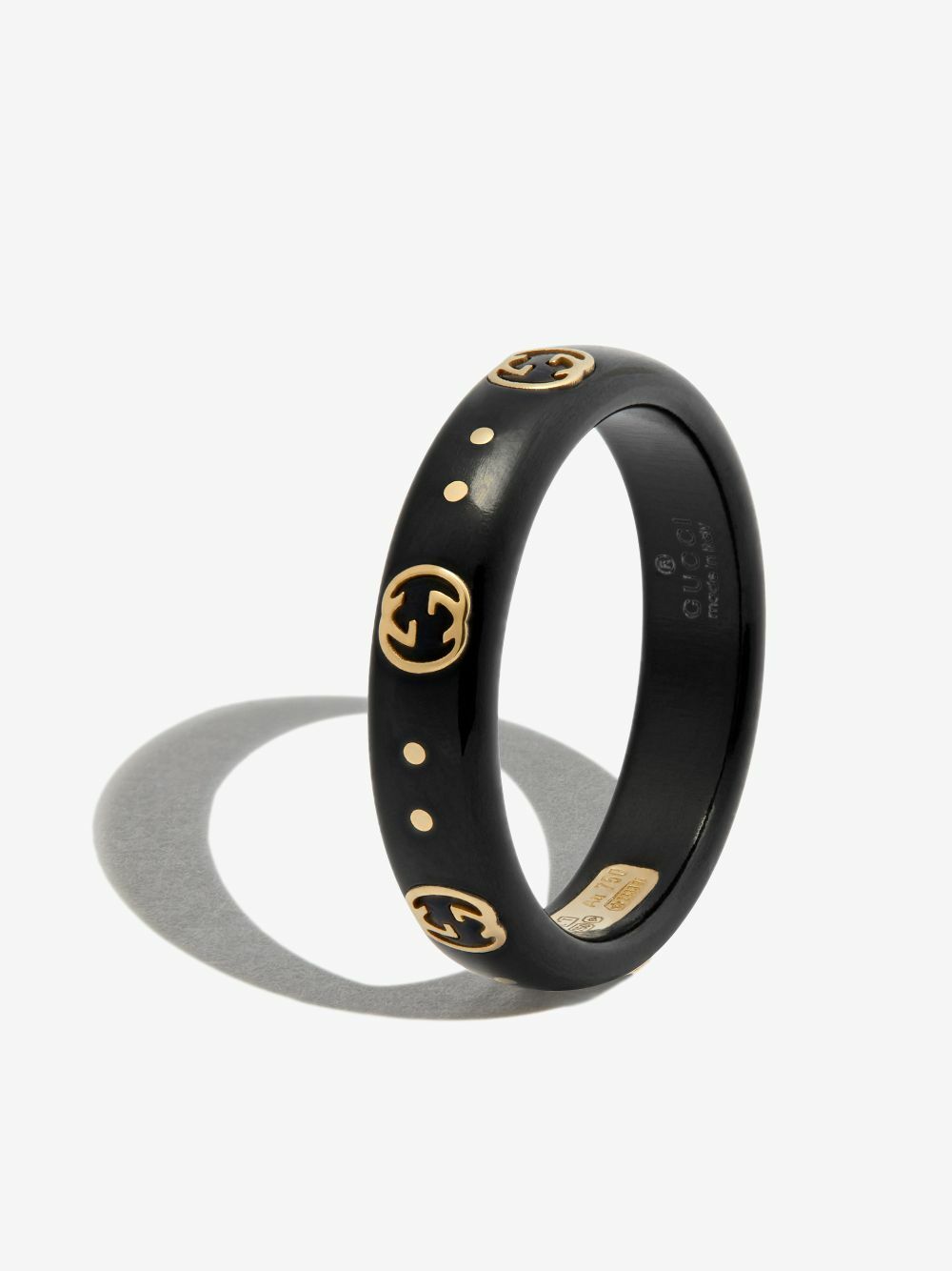 Gucci 18K Yellow Gold Icon Logo Ring Gucci