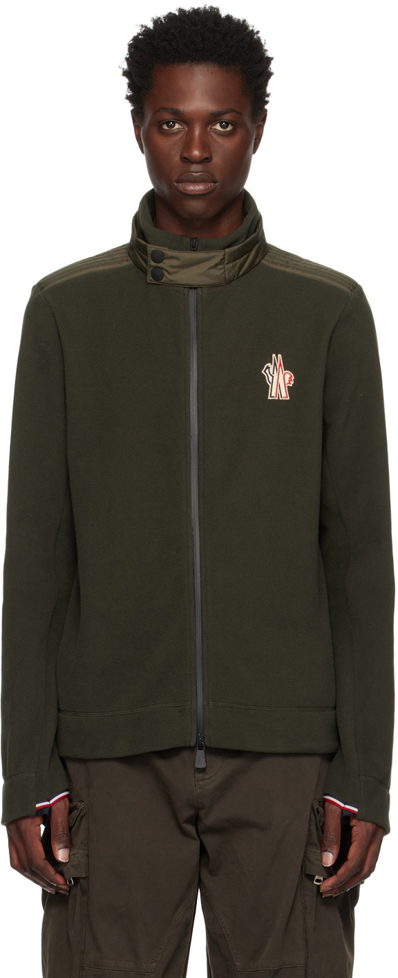 Moncler Grenoble Khaki Water-Repellent Jacket Moncler Grenoble