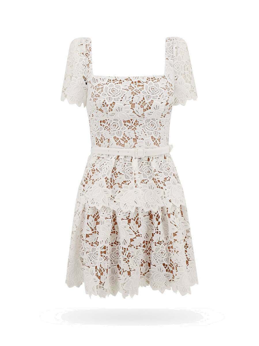 Self Portrait Dress White Womens Self-Portrait