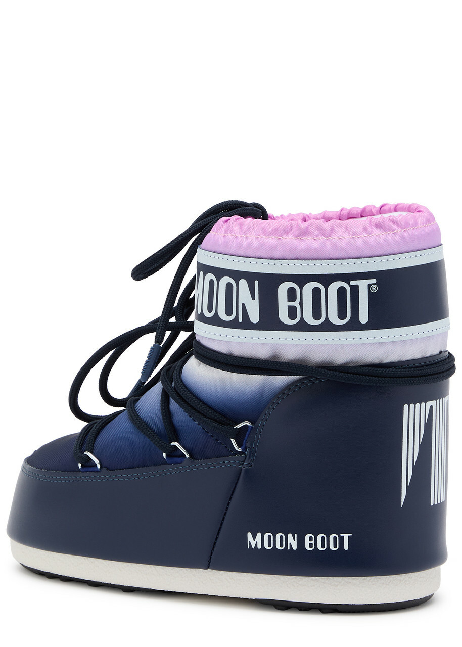 Moon Boot Icon Padded Nylon Snow Boots Blue 3335 (IT33 35 / UK0 Moon Boot