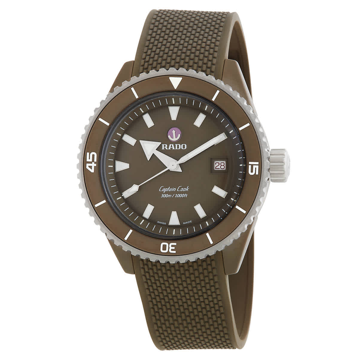 Rado Captain Cook Automatic Green Dial Mens Watch R32130318 Rado