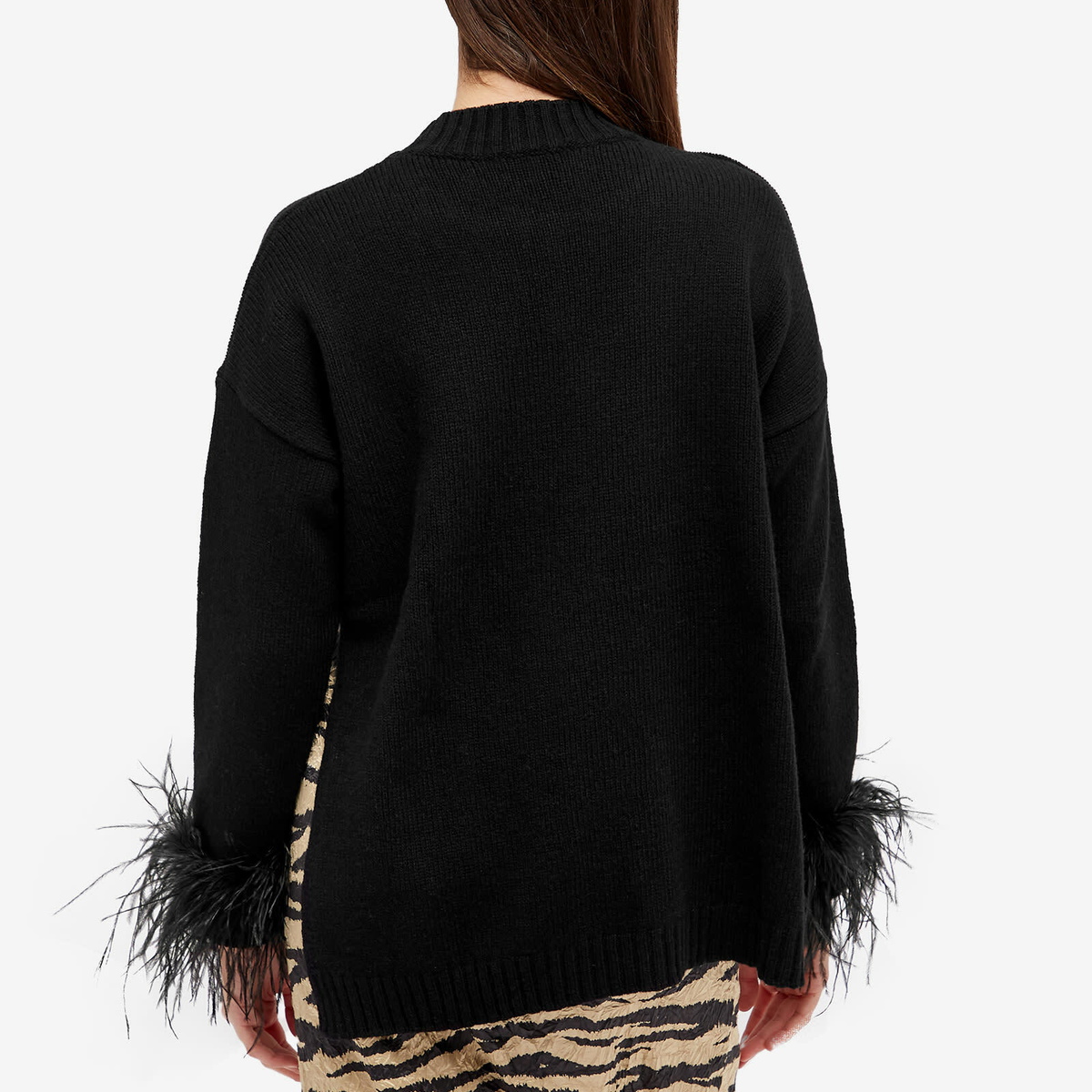 Sleeper Women's Agatha Wool Sweater in Black Sleeper