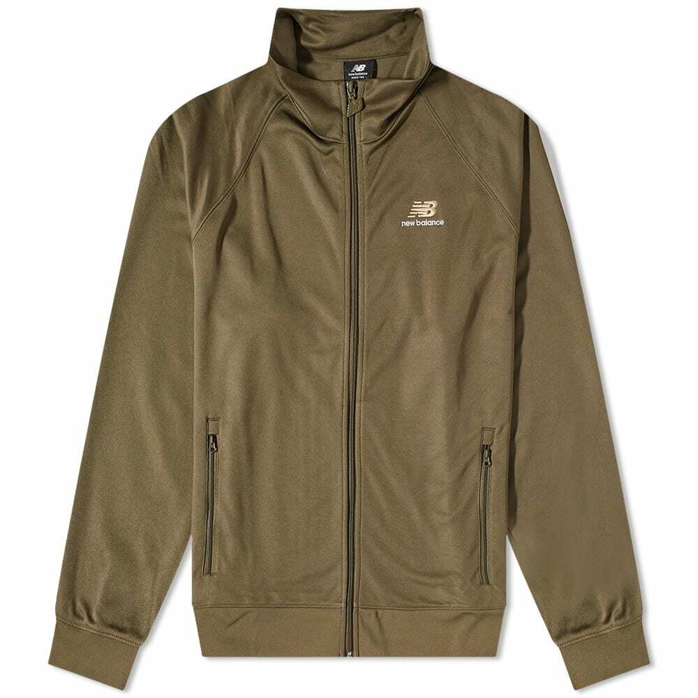 New Balance Uni-ssentials Track Jacket in Green New Balance