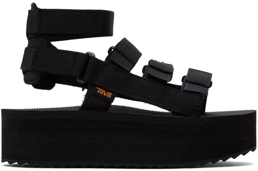 Teva Black Flatform Mevia Sandals Teva
